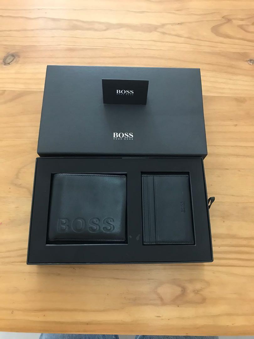 Hugo Boss Wallet & Card Holder Set, Men's Fashion, Watches ...