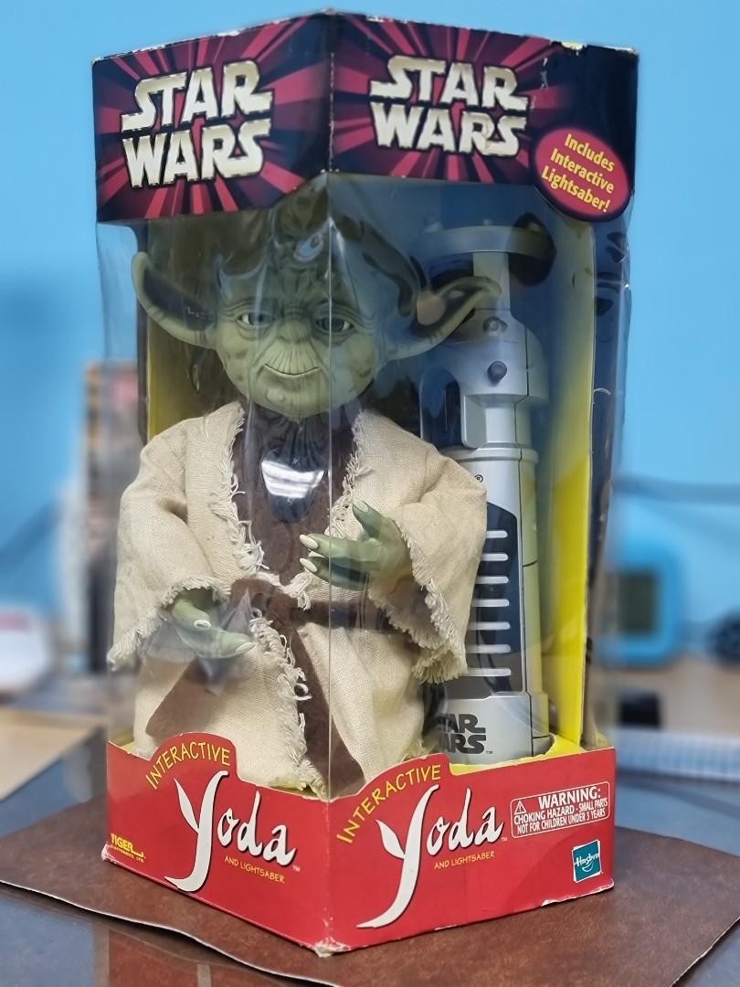 INTERACTIVE YODA with LIGHTSABER, Hobbies & Toys, Toys & Games on Carousell