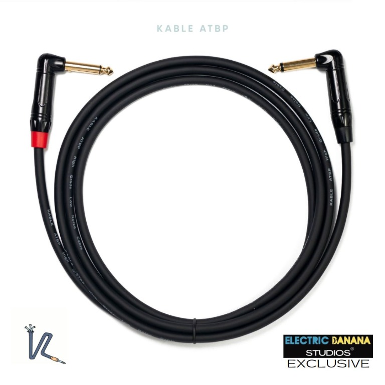 Kable Kustom Right Angle MUTE to Right Guitar Cable & Bass Cable ...