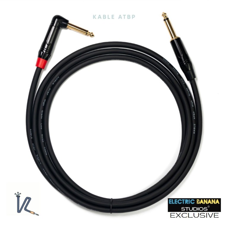 Kable Kustom Right Angle MUTE to Straight Guitar Cable & Bass Cable ...