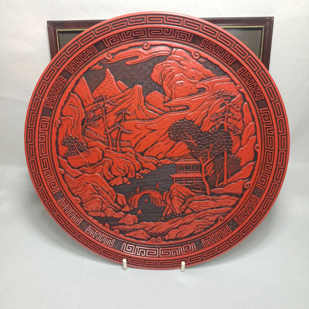 LACQUERWARE DISPLAY PLATE, Furniture & Home Living, Home Decor, Wall ...