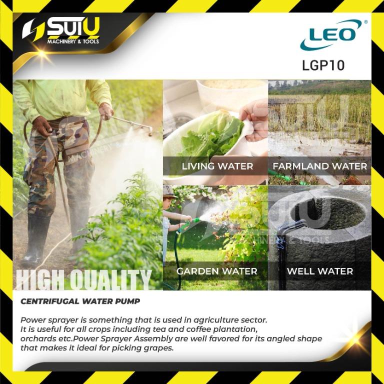LEO LGP10 42.7CC 1.6HP Gasoline & Diesel Engine Pump w/ 1L Engine Oil, Furniture & Home Living ...