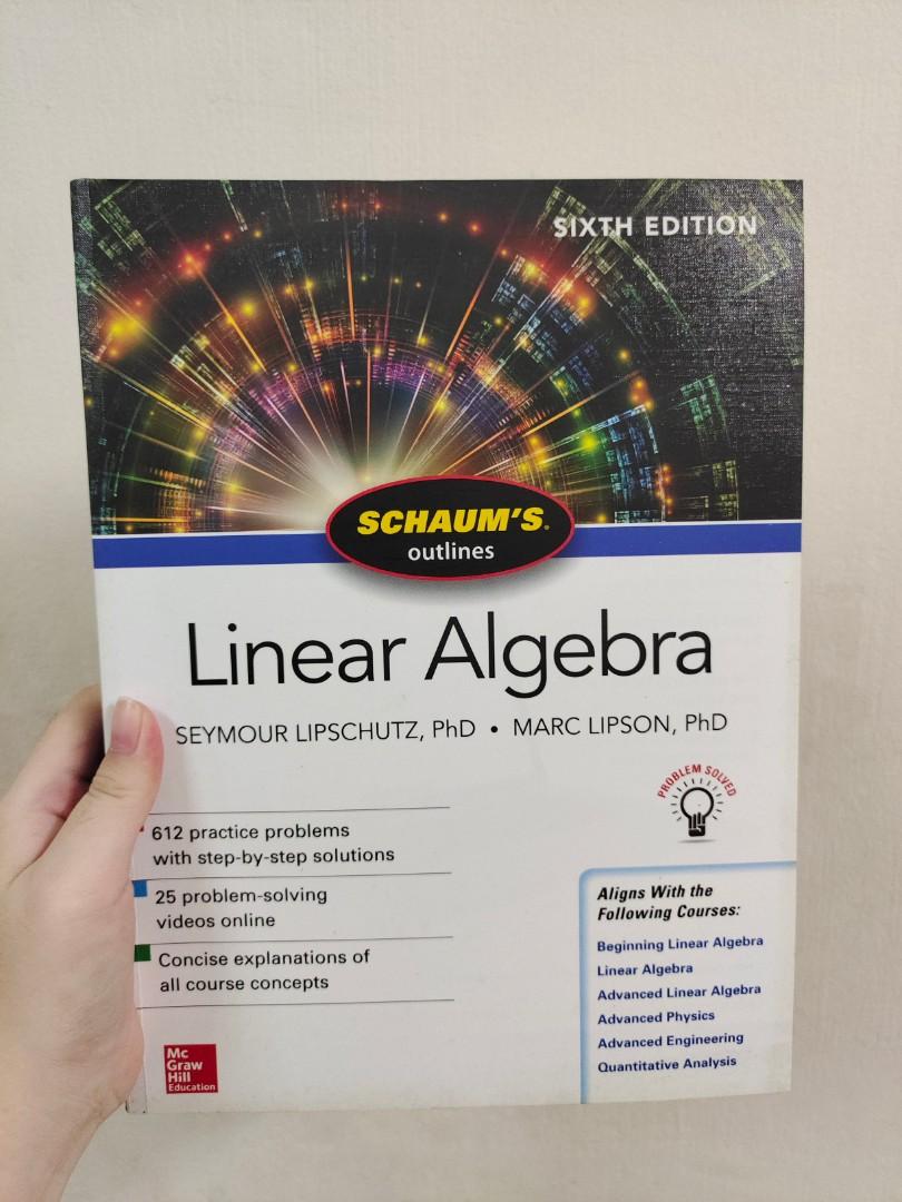 Linear algebra textbook, Hobbies & Toys, Books & Magazines, Textbooks ...
