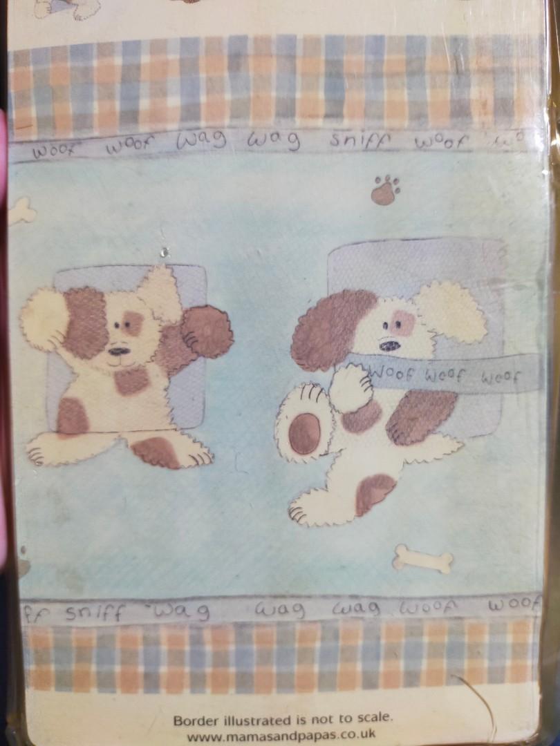 Mamas & Papas Wallpaper Border Wagtail, Furniture & Home Living, Home ...