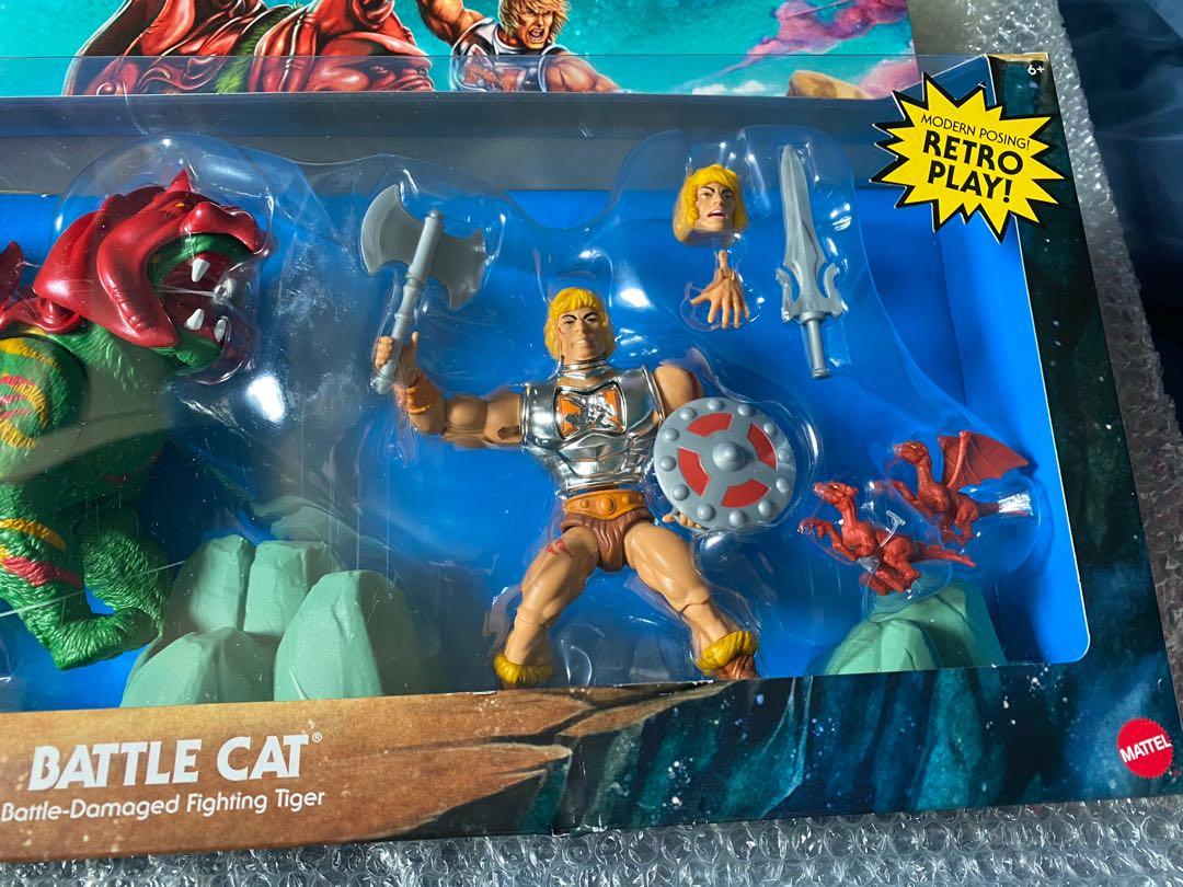 MOTU Masters Of The Universe Origins Battlefield Warriors 2 pack . battle armor He-man & battle ...