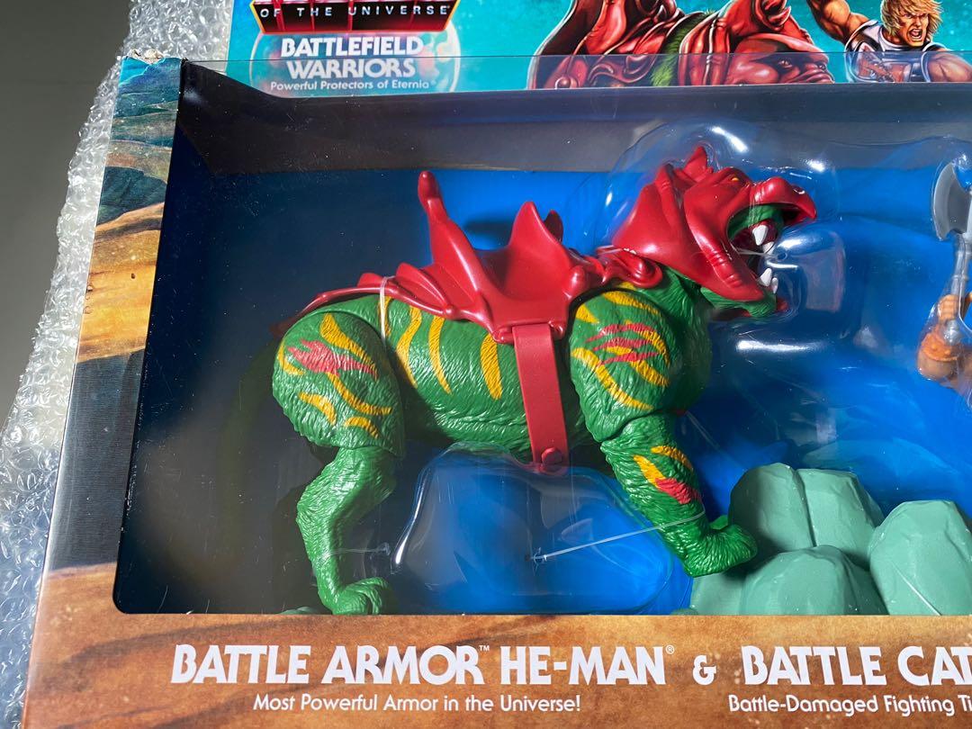 MOTU Masters Of The Universe Origins Battlefield Warriors 2 pack . battle armor He-man & battle ...