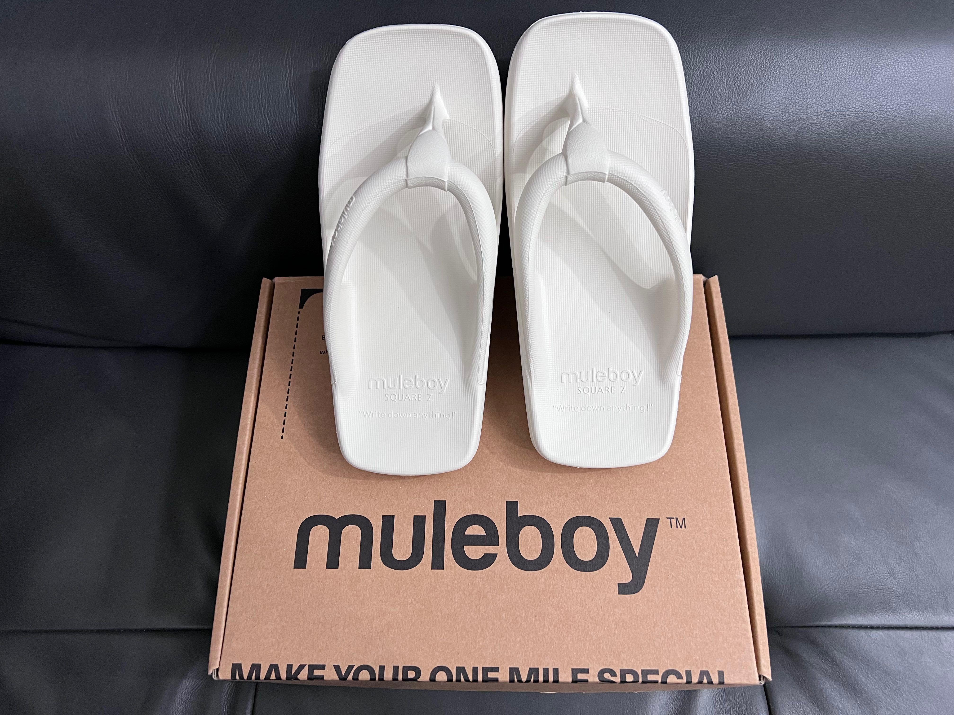 Muleboy Square Z - Cream, Women's Fashion, Footwear, Flipflops and ...