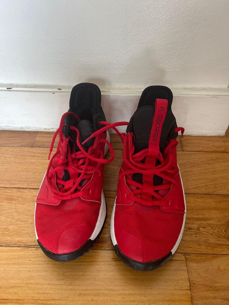 Nike Basketball Shoes PG 3 University Red, Men's Fashion, Footwear ...