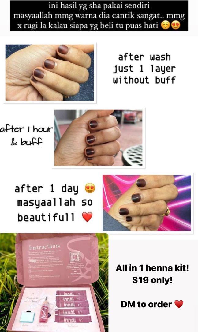 NunHa Henna By Neelofa, Beauty & Personal Care, Hands & Nails on Carousell