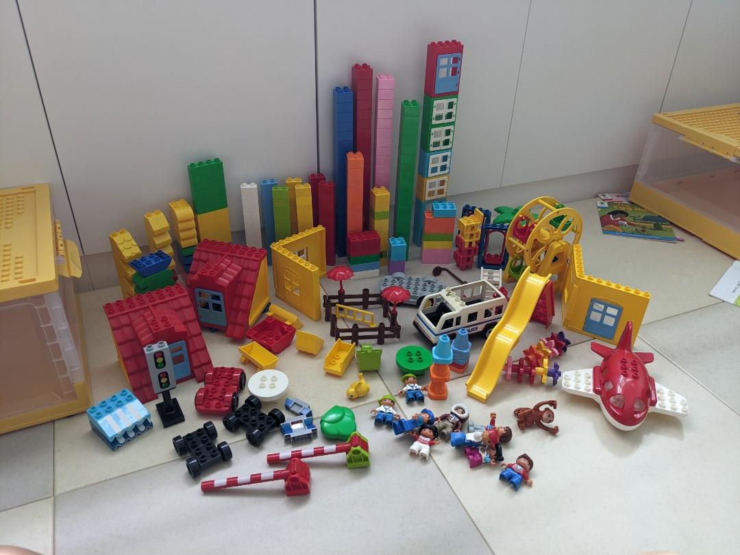OEM Duplo Blocks with Wheeled Box, Hobbies & Toys, Toys & Games on ...