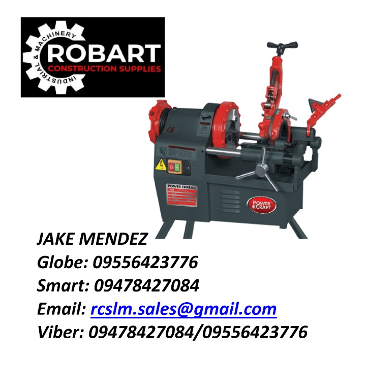 POWERCRAFT PCTM 50 THREADING MACHINE, Commercial & Industrial ...