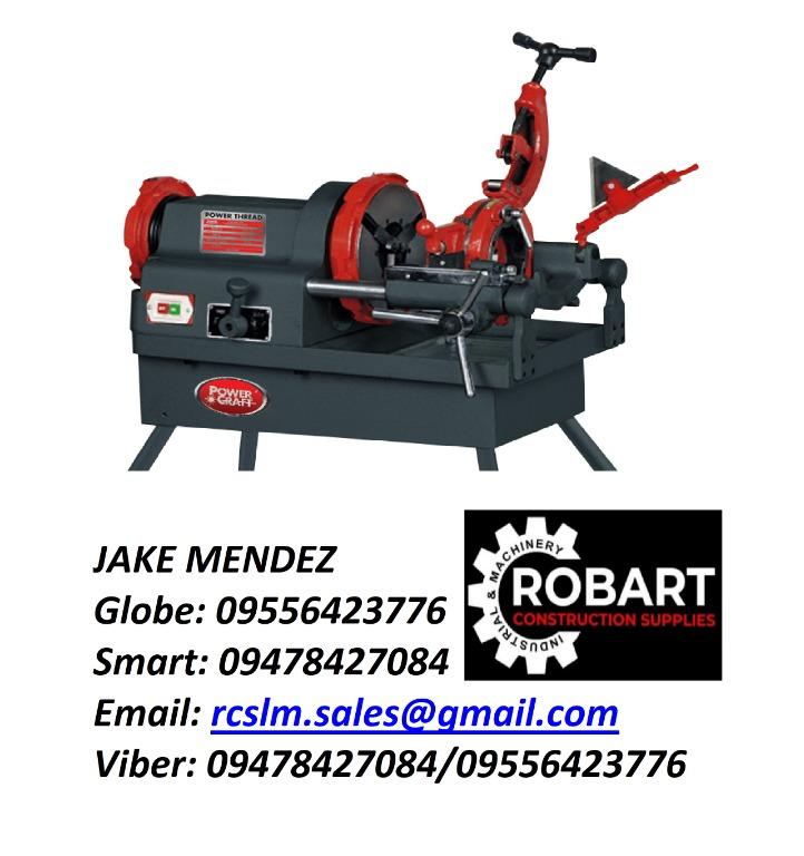 POWERCRAFT PCTM 80 THREADING MACHINE, Commercial & Industrial ...