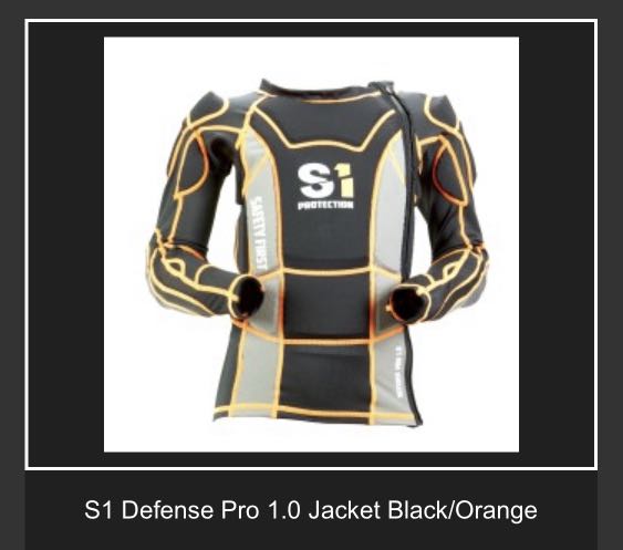 PRE ORDER - S1 PROTECTION body armour for BMX , MTB / DH / MX, Sports ...