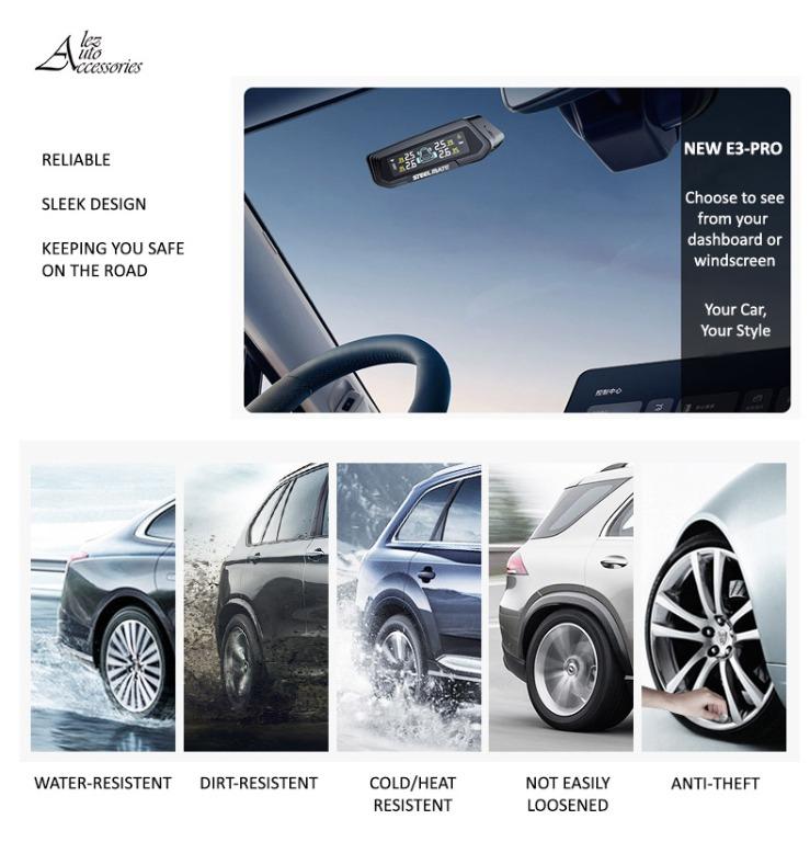 [PRE-ORDER] STEELMATE *NEWEST* E3-PRO Tyre Pressure Measuring System ...