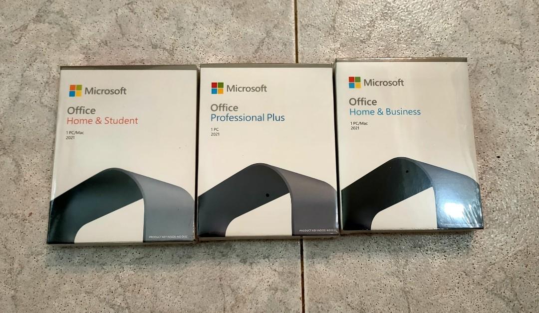 Retail Pack Box Microsoft Office 2021 & 2019 Series - Home and Student ...