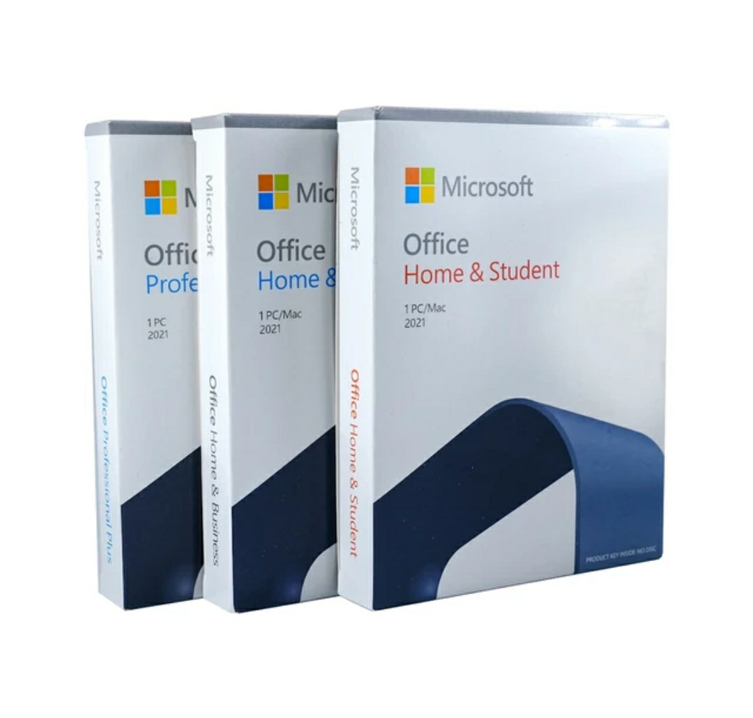 Retail Pack Box Microsoft Office 2021 & 2019 Series - Home and Student ...