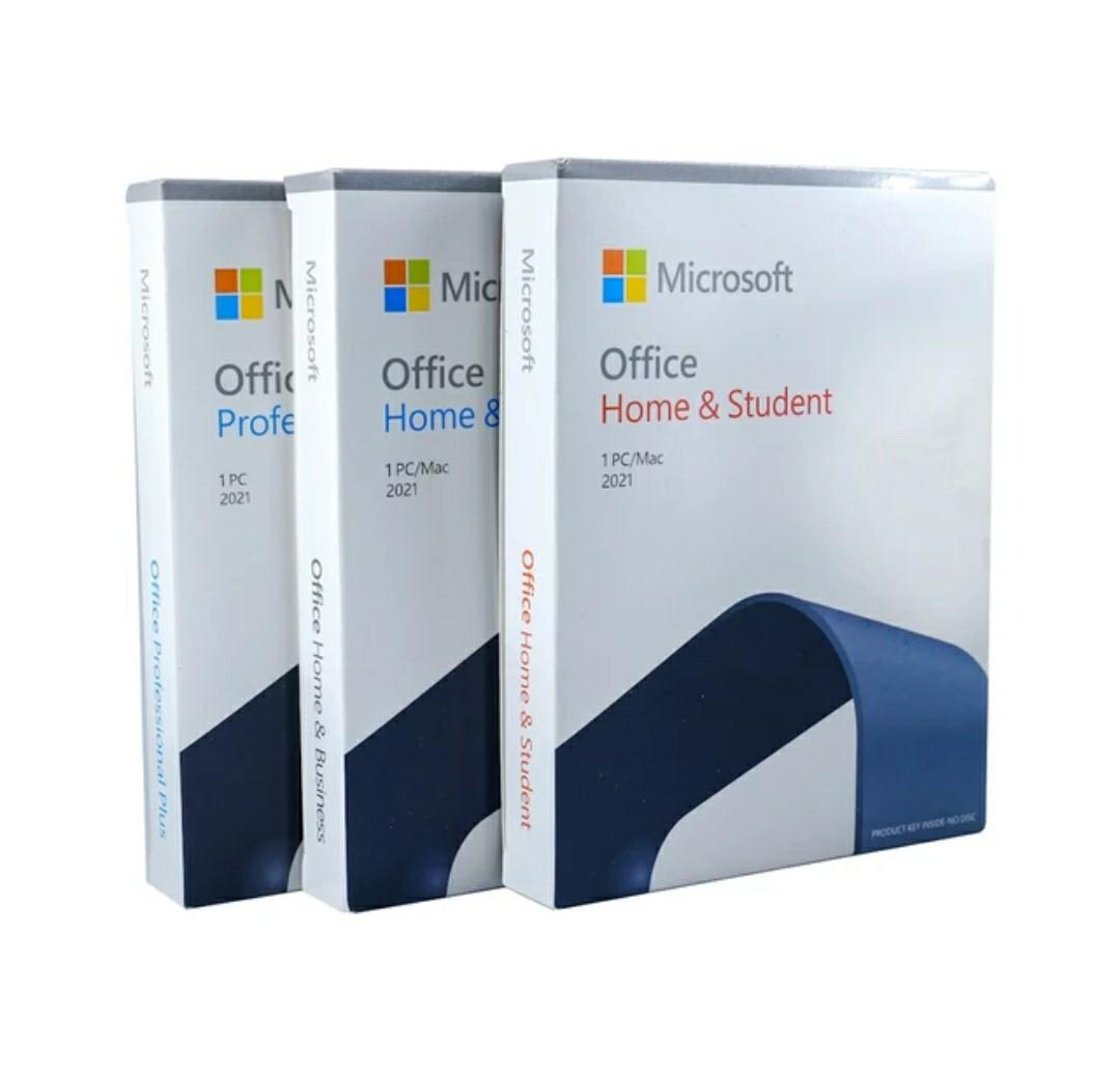 Retail Pack Box Microsoft Office 2021 & 2019 Series - Home and Student ...