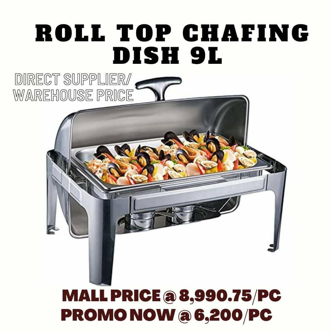 ROLL TOP CHAFING DISH 9L , CATERING ROLL TOP FOOD SERVING DISH, FINE ...
