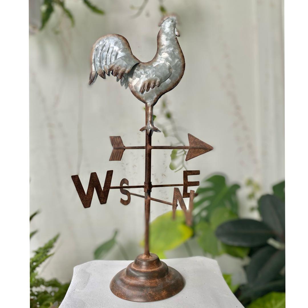 Rustic rooster chicken windmill direction, Furniture & Home Living ...