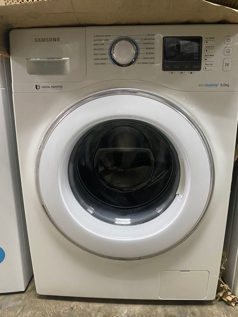 Samsung 8KG 3Ticks Digital Inverter Front Loading Washing Machine, TV ...