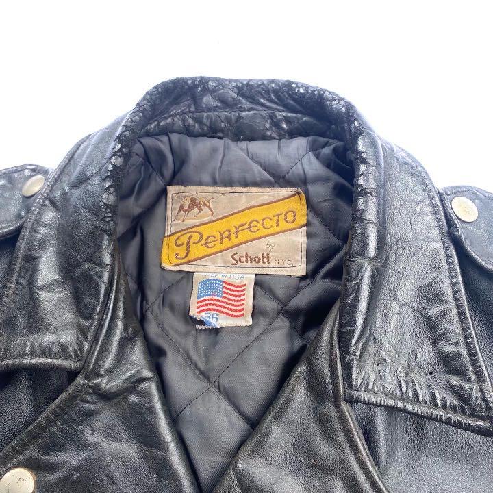 Schott perfecto one star leather jacket, Fesyen Pria, Pakaian , Baju ...