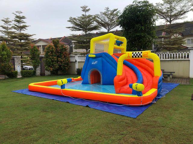 Sewa Rent H20 Inflatable Kajang Bangi KL Murah Kids Pool Water Slide ...
