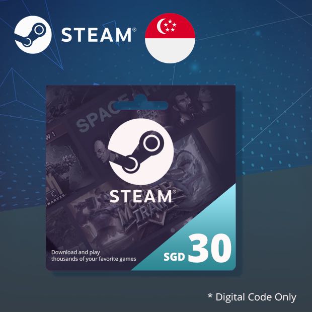 Steam 30 SGD gift card, Video Gaming, Gaming Accessories, Game Gift ...