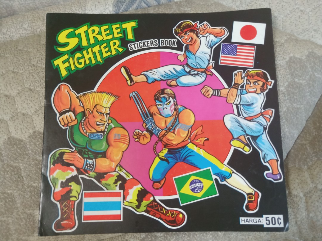 Mint Street Fighters sticker book 1990, Hobbies & Toys, Books ...