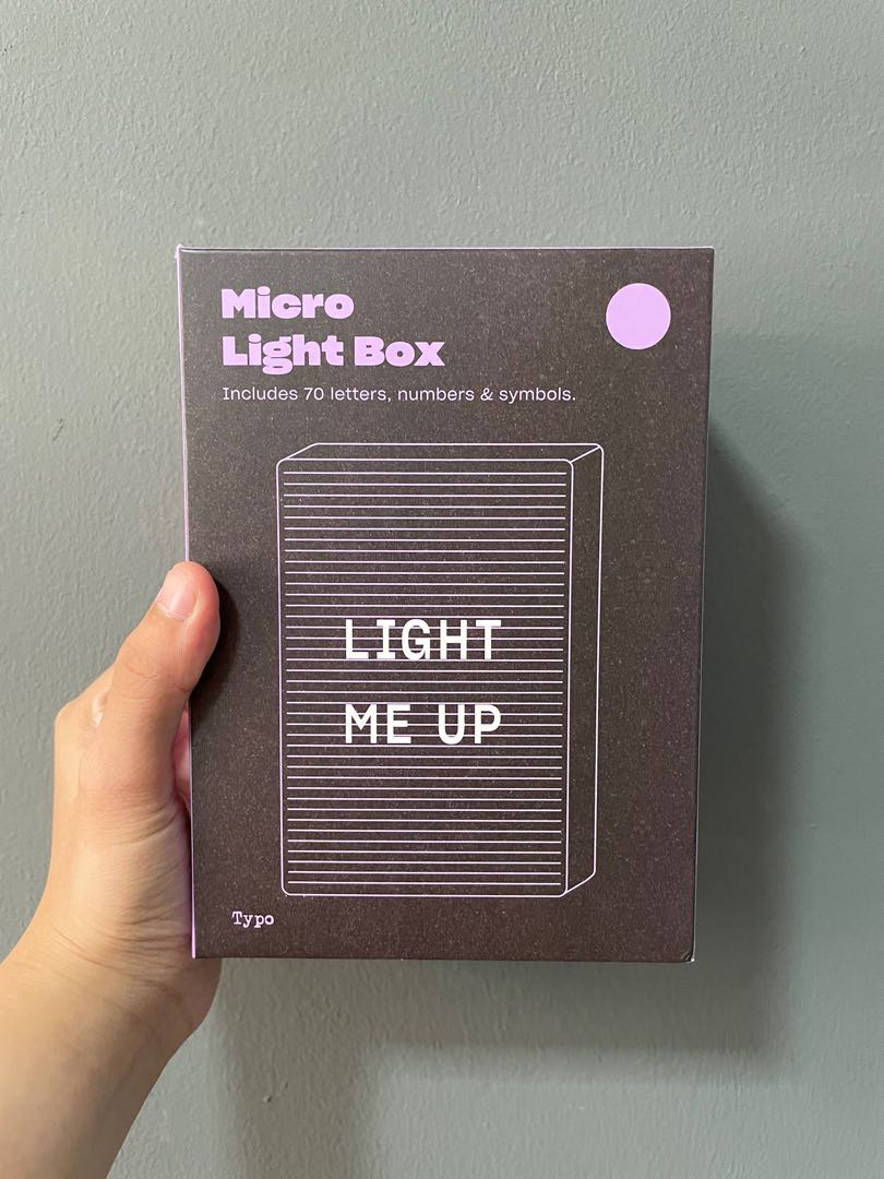 TYPO Micro Light Box, Furniture & Home Living, Home Decor, Other Home ...