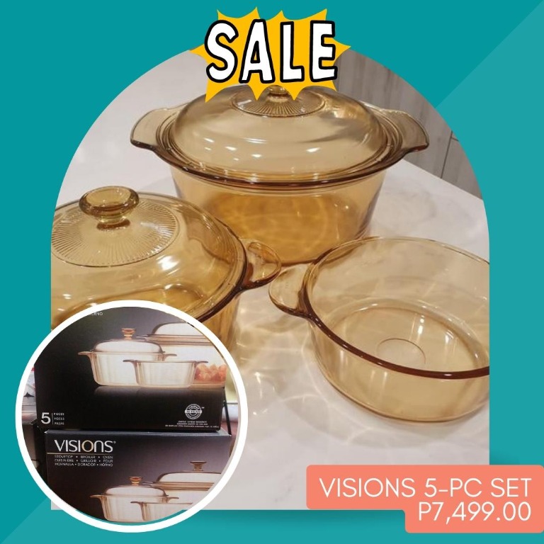 Visions Vision 5-piece Cookware Set from USA, Furniture & Home Living ...