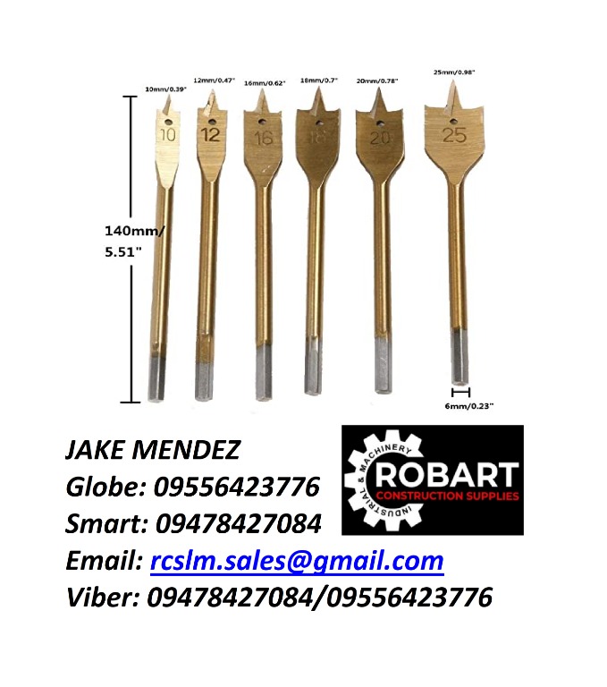 WOOD BORING BIT SET, Commercial & Industrial, Construction Tools ...
