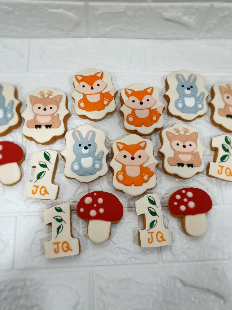 Woodland Safari Animal Theme Icing Cookies, Food & Drinks, Homemade ...