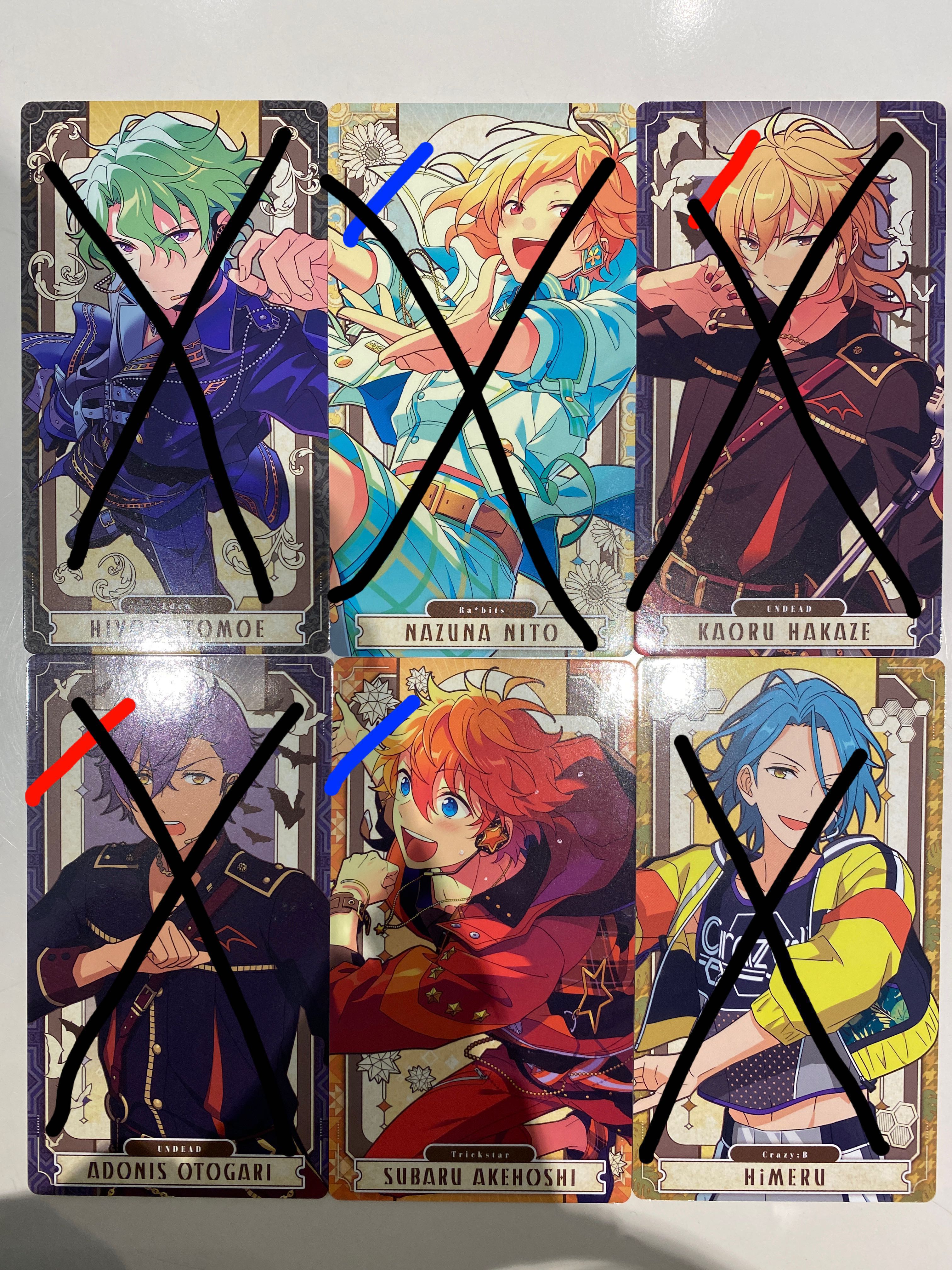 WTS enstars ensemble stars arcana cards hiyori nazuna kaoru adonis ...