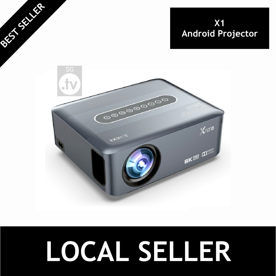 X1 ANDROID PROJECTOR WITH 12000 LUMENS (1080P SUPPORTED), TV & Home ...