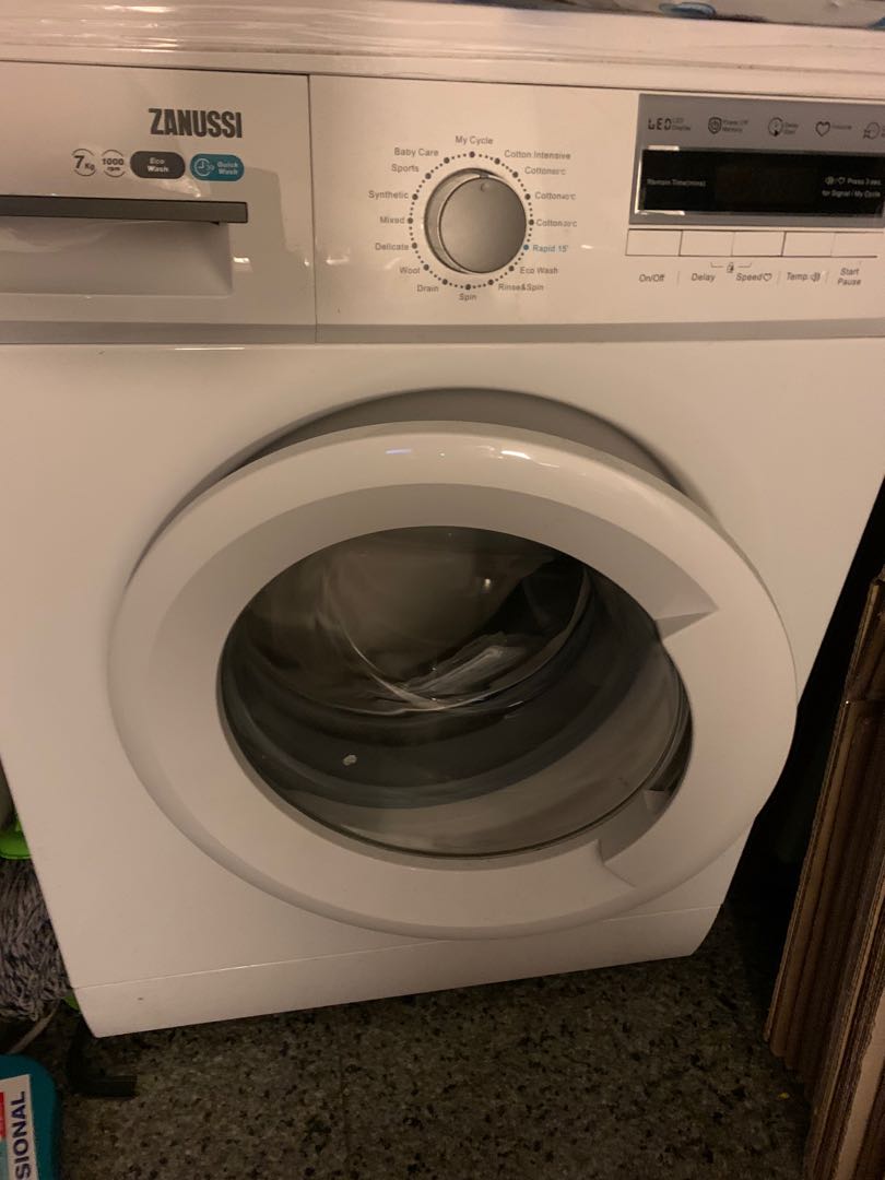 Zanussi 7kg 1000 RPM Front Load Washing Machine, TV & Home Appliances ...