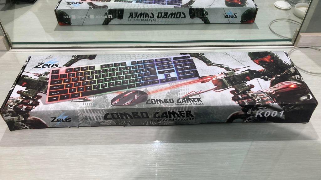 ZEUS Gaming Keyboard+Mouse Combo w/ mousepad, Computers & Tech, Parts ...