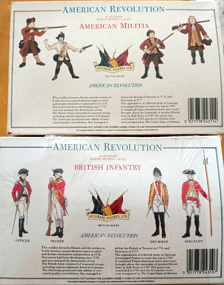 1/72 assorted figures & 1/35 American Revolution figures for dioramas ...