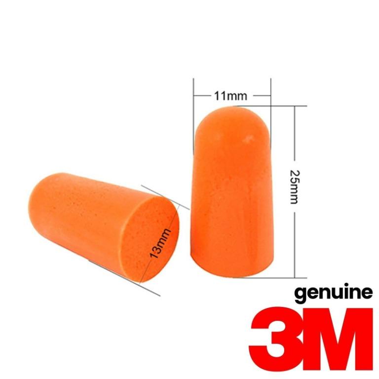 3M 1100 Orange Disposable Noise Reduction Soft Foam Ear Plugs(5 pairs ...