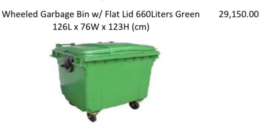 660 LITER GARBAGE BIN, Commercial & Industrial, Industrial Equipment on ...