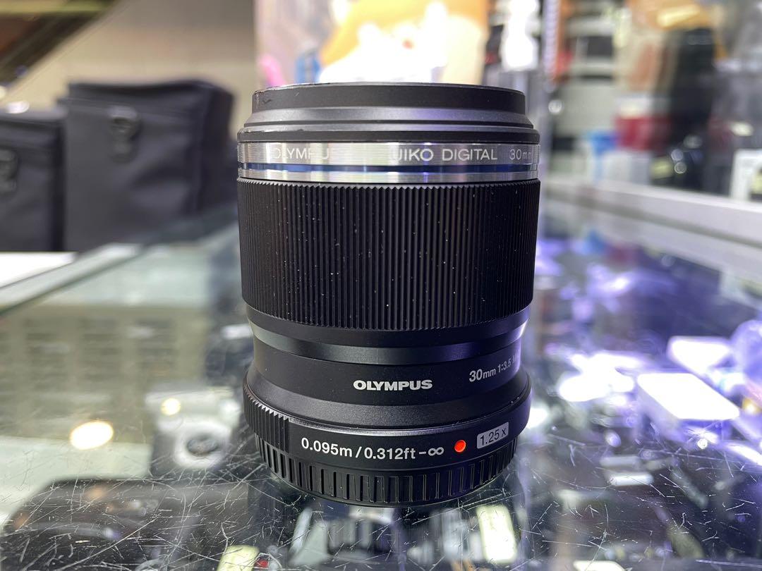 微距 新淨 OLYMPUS 30mm f3.5 MACRO ED MSC 30 mm, 攝影器材, 鏡頭及裝備 - Carousell