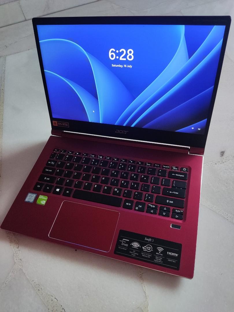 Acer Aspire Swift 3 Red Aluminum chassis laptop i5 8th generation ...
