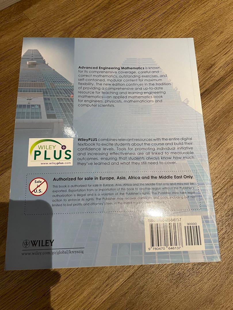 Advanced Engineering Mathematics 10th Edition, Hobbies & Toys, Books ...