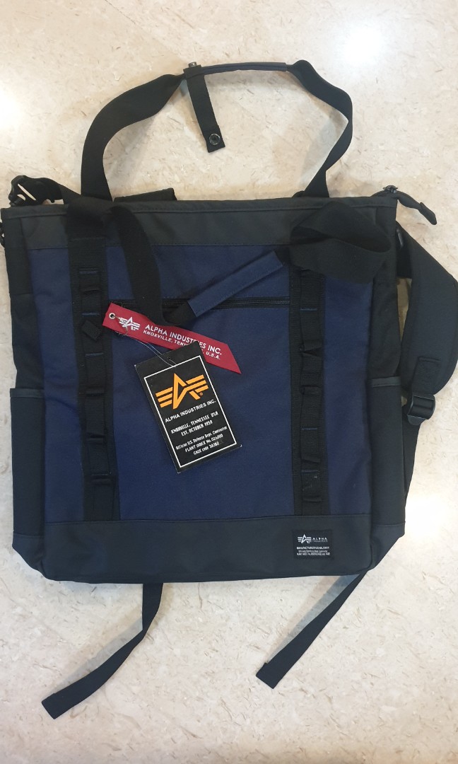 ALPHA INDUSTRIES Tote bag, Men's Fashion, Bags, Backpacks on Carousell
