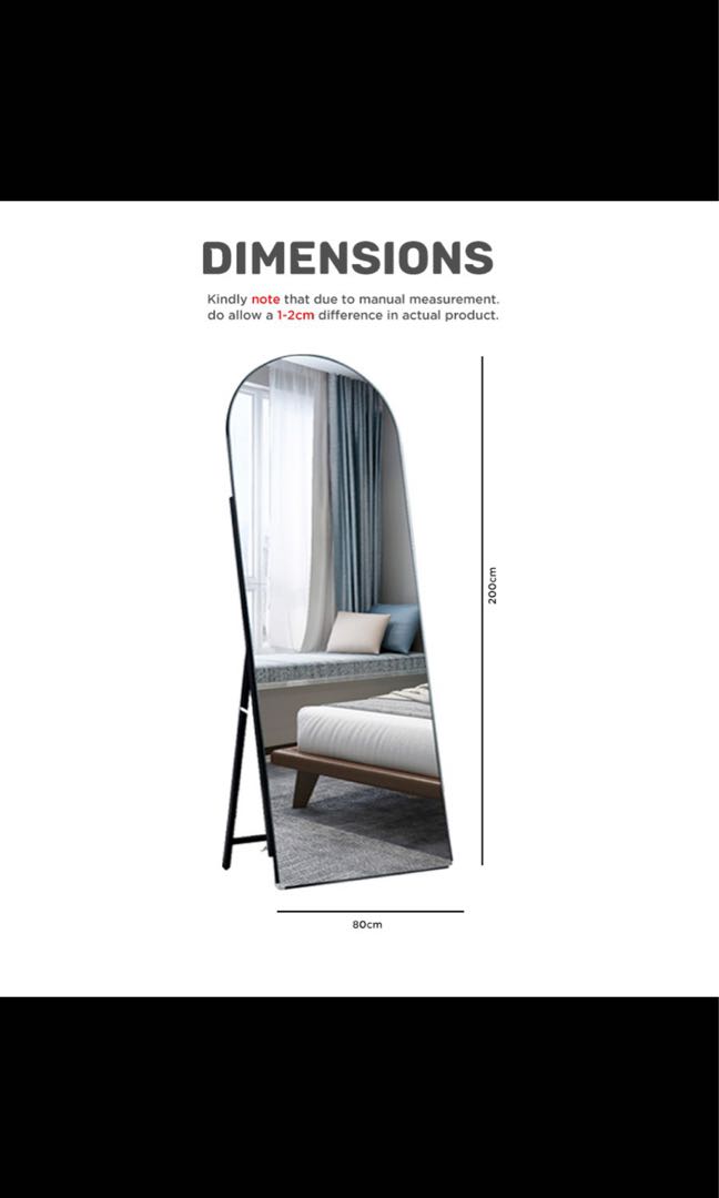 Arch Mirror 2m x 0.8m, Furniture & Home Living, Home Decor, Mirrors on ...