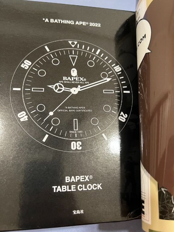 BATHING APE TABLE CLOCK MAGAZINE, Men's Fashion, Watches & Accessories ...