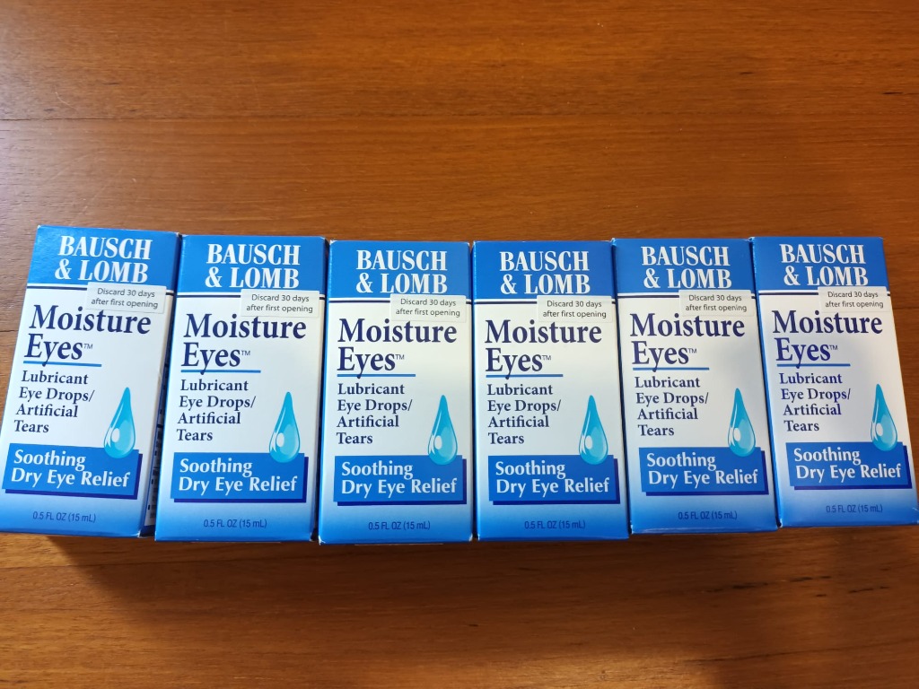 Bausch & Lomb moisture eye drops, Beauty & Personal Care, Vision Care ...