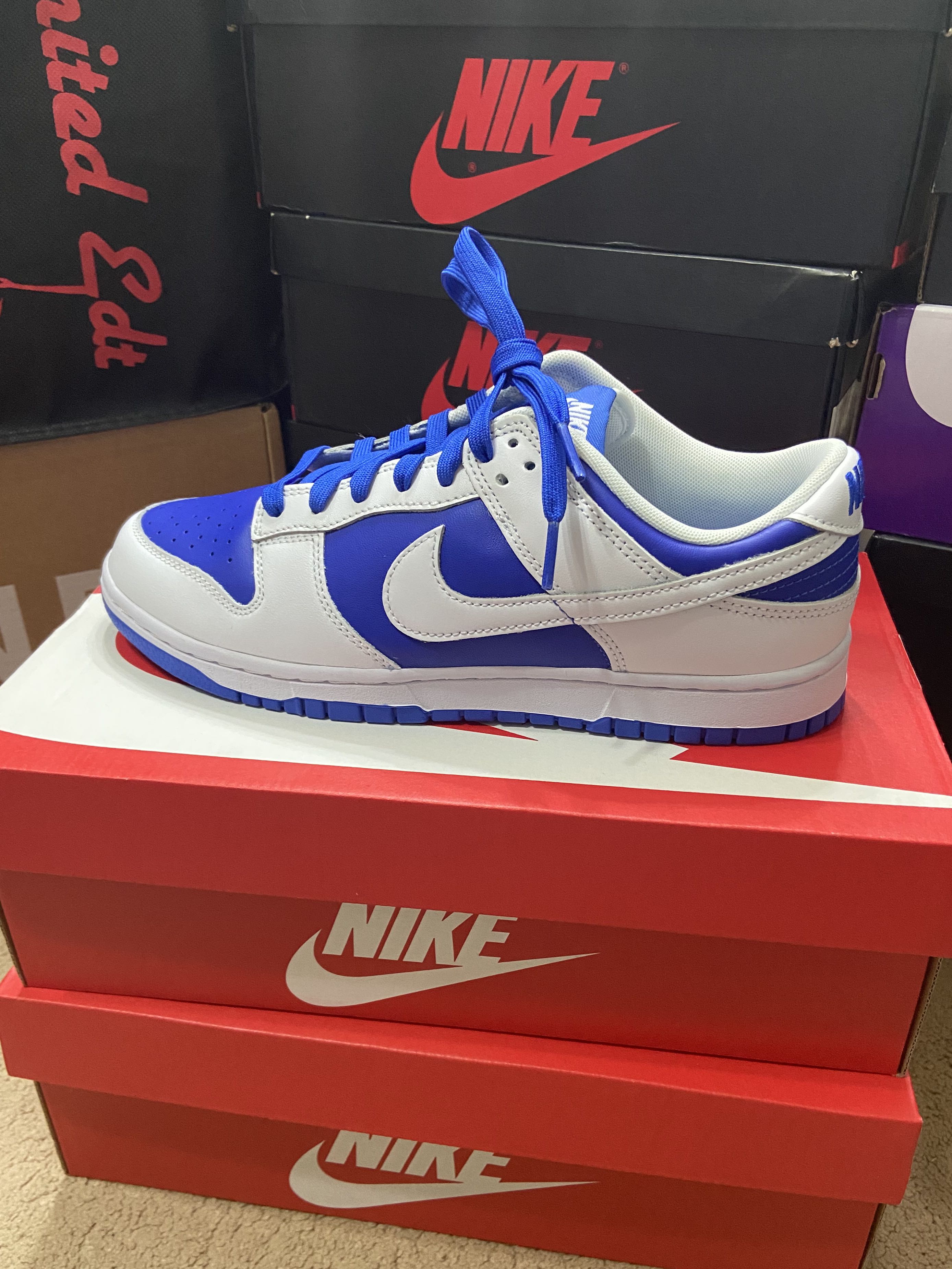 [BN]Racer Blue Dunk Low, Men's Fashion, Footwear, Sneakers on Carousell