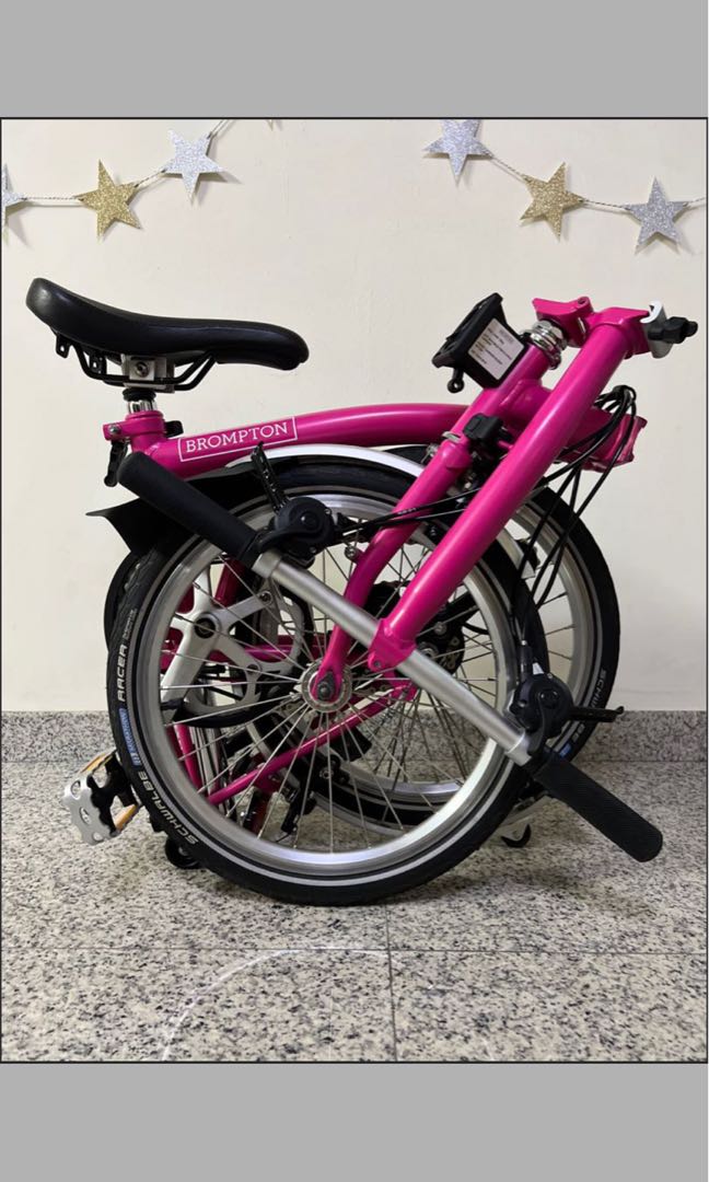 Brompton S6L full Hot Pink 2019, Sports Equipment, Bicycles & Parts ...
