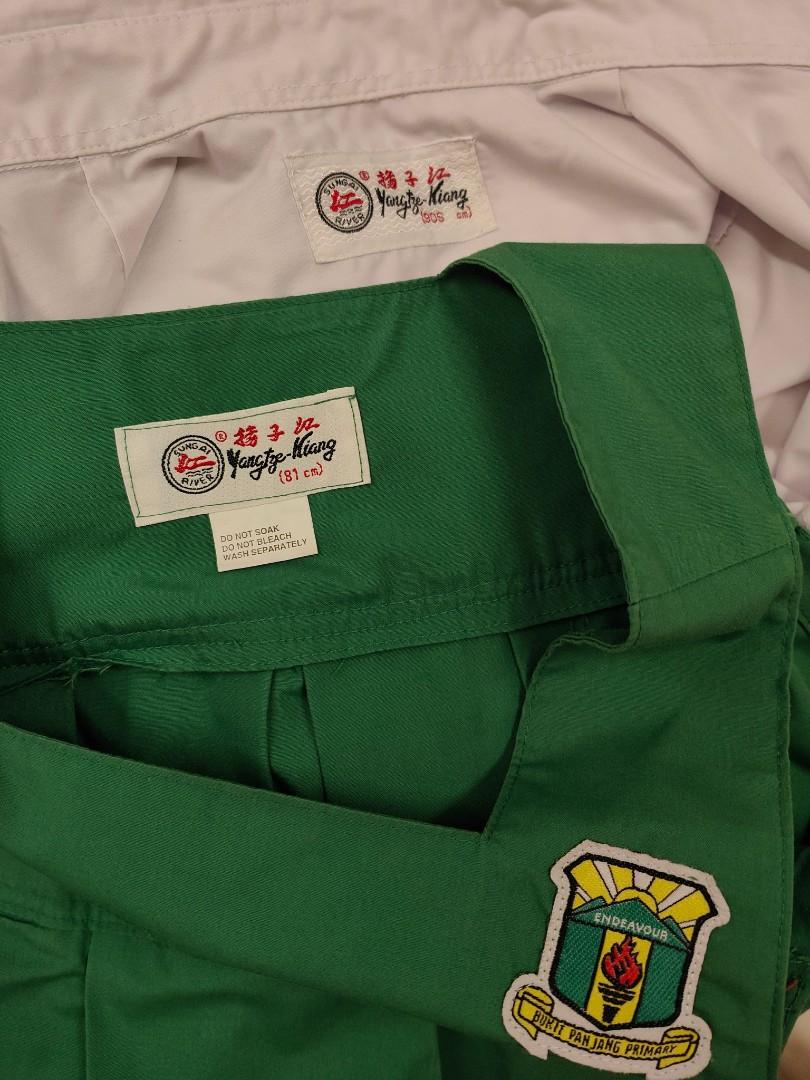 Bukit Panjang Primary School bpps uniform shirt and pants, pinafore ...