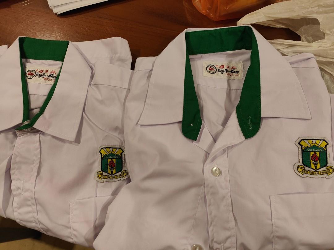 Bukit Panjang Primary School bpps uniform shirt and pants, pinafore ...